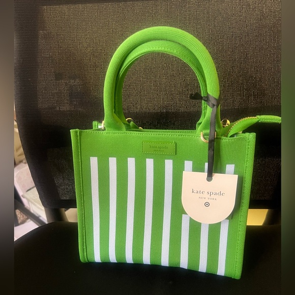 kate spade | Bags | Target Kate Spade Green And White Striped Womens ...